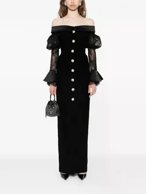 SILK LOVE & LACE Andrea Dress Black