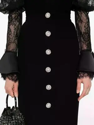 SILK LOVE & LACE Andrea Dress - Black