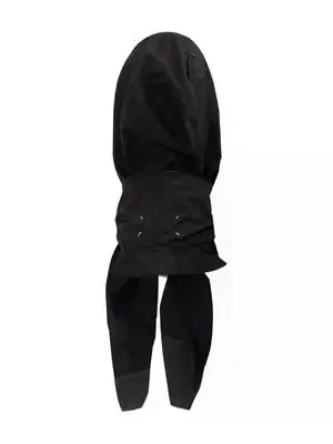 MAISON MARGIELA Hooded Zip-up Scarf - Black