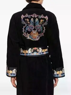 Versace Coral Theatre Robe - Black