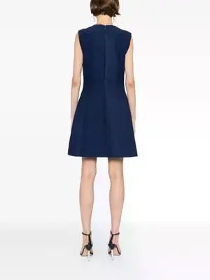 Elie Saab Bow Detail Navy Mini Dress