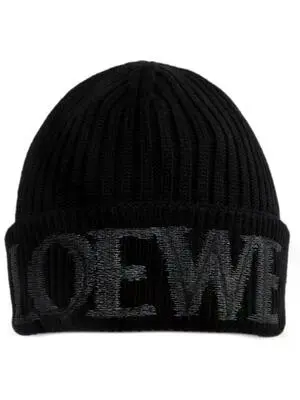 Loewe Wool Beanie - Black