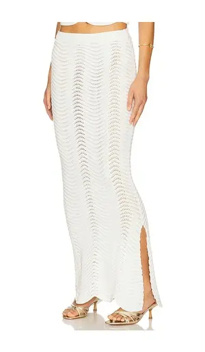 CIN CIN Soda Knit Maxi Skirt - White