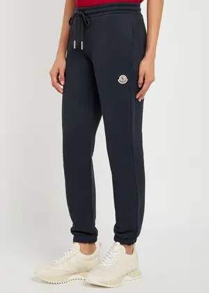 Moncler Logo-appliquéd Cotton-blend Track Pants