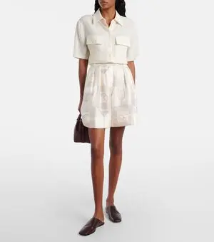 Loro Piana Shirley Linen Crepe Shirt