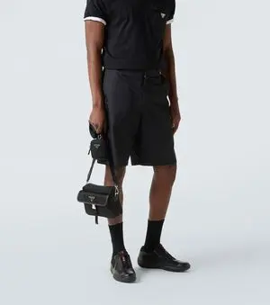 Prada Re-nylon Leather-trimmed Shoulder Bag
