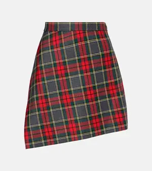 VIVIENNE WESTWOOD Infinity Plaid Virgin Wool Miniskirt - Multicoloured