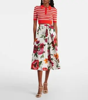 Dolce & Gabbana Striped Polo Shirt - Red