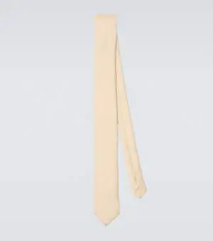 Dolce & Gabbana Dolce&Gabbana Silk Twill Neck Tie Beige