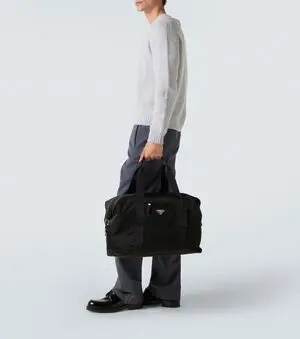 Prada Re-nylon Leather Trimmed Duffel Bag