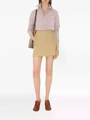 Burberry Sand Beige Trench Mini Skirt