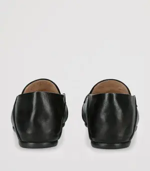STUART WEITZMAN Leather Brooks Loafers - Black
