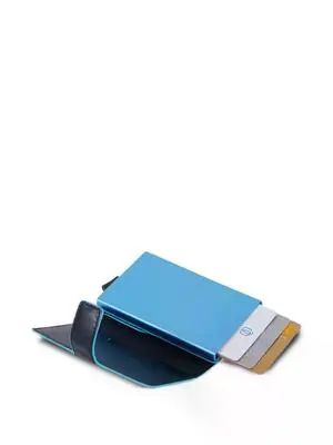 PIQUADRO Leather Cardholder - Blue