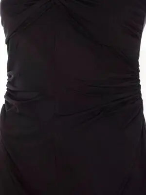 Michael Kors Sleeveless Ruched V-neck Dress