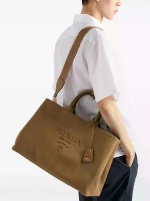 Prada Extra-large Jardinière Tote Bag - Brown