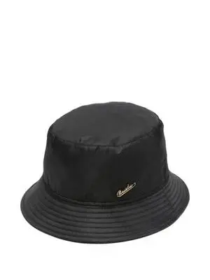 Borsalino Logo Plaque Bucket Hat - Black