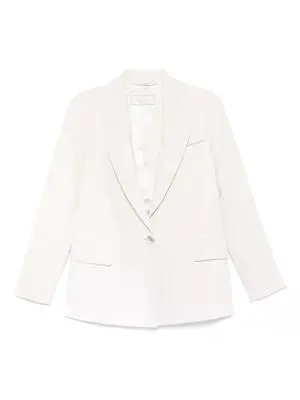 Peserico Single-breasted Blazer - Neutrals