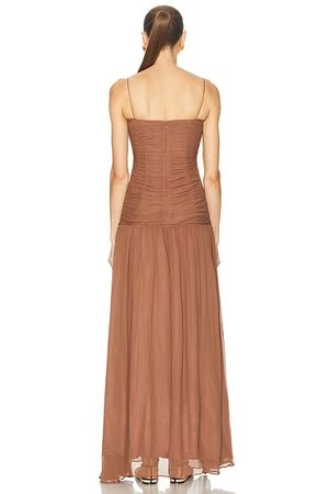 Staud Dalton Dress - Mocha