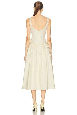 MIRROR PALAIS Kissing Booth Lady Length Dress - Butter