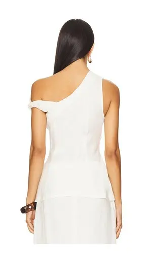Faithfull The Brand Suis Linen Top - White