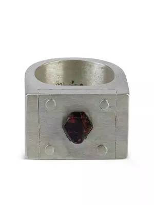PARTS OF FOUR Tone Spinel Gemstone Ring - Silver