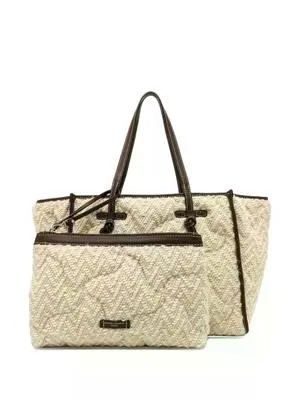 GIANNI CHIARINI Chevron Quilted Tote Bag