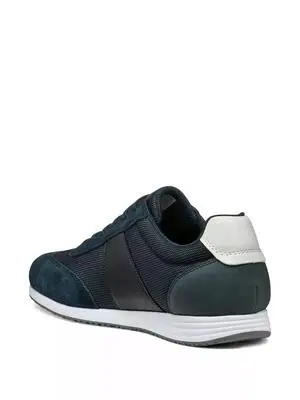 Geox Arthien Suede And Mesh Lace-up Sneakers