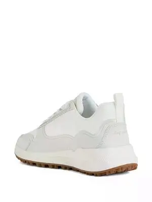 Geox Biela Panelled Lace-up Sneakers