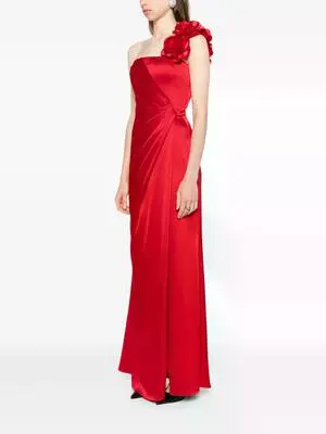 SILK LOVE & LACE Sara Dress - Red