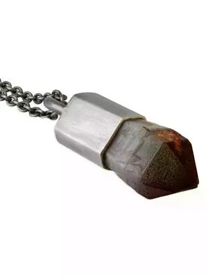 PARTS OF FOUR Iron-quartz Pendant Necklace - Silver