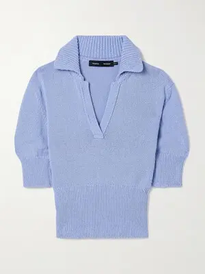 Proenza Schouler Reeve Cotton-blend Polo Sweater