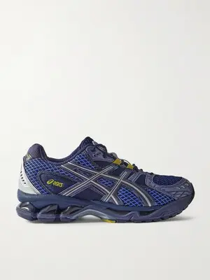 Asics Gel-nimbus 10.1 Metallic Rubber-trimmed Mesh Sneakers - Blue