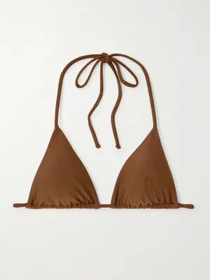 Matteau The String Triangle Bikini Top - Brown