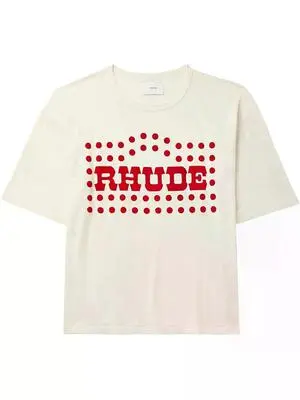 Rhude Flocked Burnout T-shirt