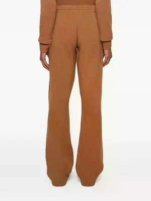 Sporty & Rich Camel Cashmere Elasticated Waist Trousers