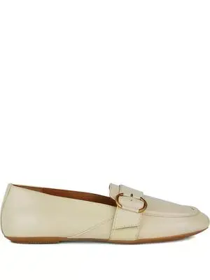 Geox Palmaria Buckle Detail Loafers - Neutrals