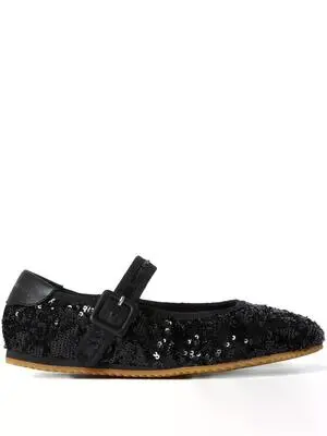Stella McCartney Sequined Ballet Flats - Black