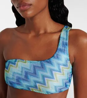 Missoni Zigzag One-shoulder Bikini - Multicoloured