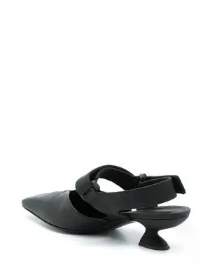 FERRAGAMO Square-toe Slingback Pumps
