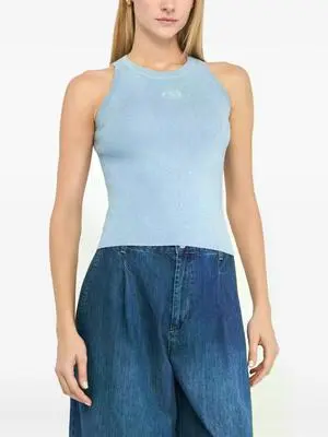Liu Jo Ribbed Texture Logo Top