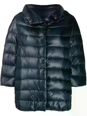 Herno Three-quarter Sleeve Quilted Jacket - Blue