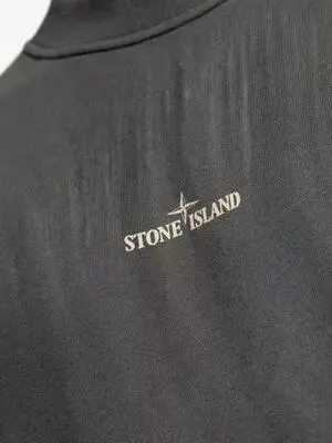 Stone Island Logo-embroidered Crew-neck Sweatshirt - Grey