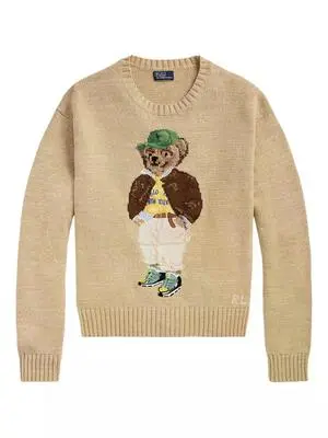 Polo Ralph Lauren Polo Bear Intarsia-knit Crew Neck Sweater