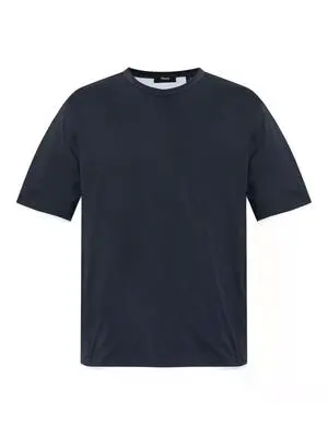 Theory Contrasting-trim T-shirt - Blue
