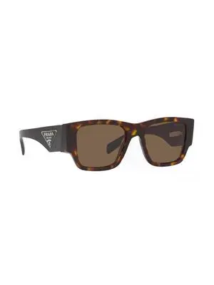 Prada Tortoiseshell-effect Square Sunglasses - Brown