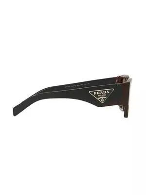 Prada Tortoiseshell-effect Square Sunglasses - Brown