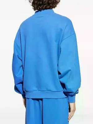 PANGAIA Zip-front Bomber Jacket With Text Detail - Blue