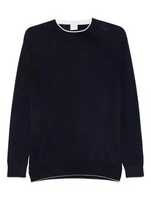 Eleventy Round Neck Sweater - Blue