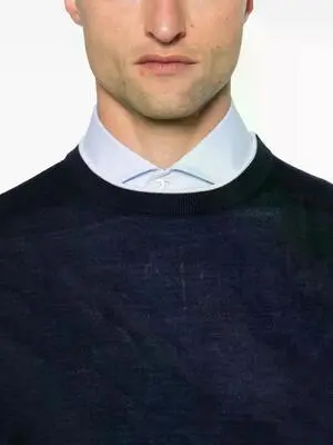 Eleventy Round Neck Sweater - Blue