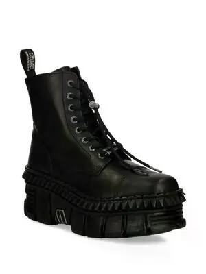 NEW ROCK Lace-up Platform Boots